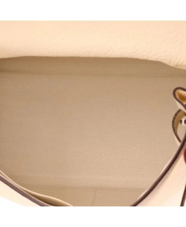 Hermès Kelly 28 Handbag Light Clemence With Palladium Hardware