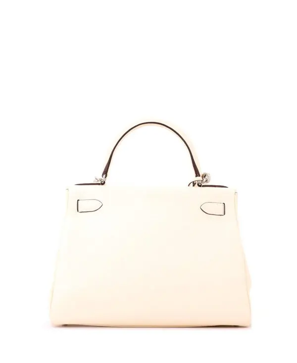 Hermès Kelly 28 Handbag Light Clemence With Palladium Hardware