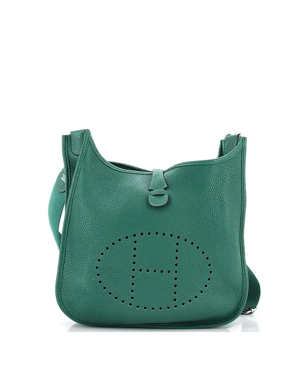 Hermès Pm Evelyne Bag Gen Iii Clemence - Green
