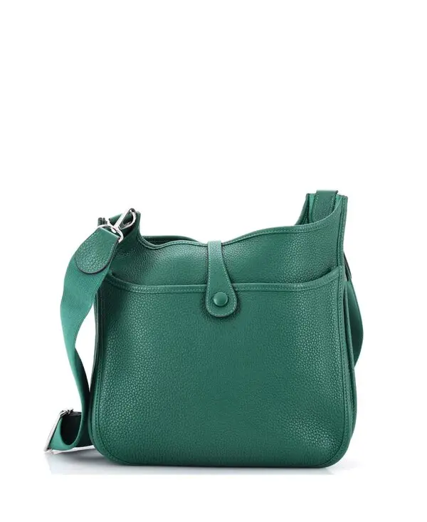 Hermès Pm Evelyne Bag Gen Iii Clemence - Green