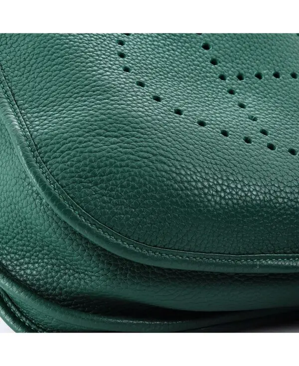 Hermès Pm Evelyne Bag Gen Iii Clemence - Green