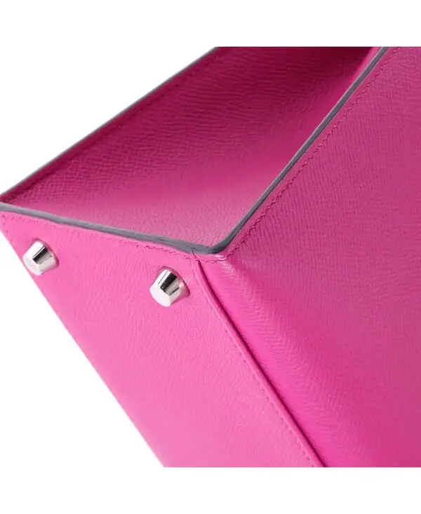 Hermès Kelly 28 Handbag Pink Epsom With Palladium Hardware - Rose Pourpre