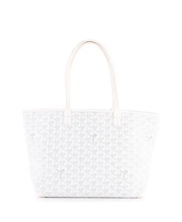 Goyard Pm Artois Tote Coated Canvas - White