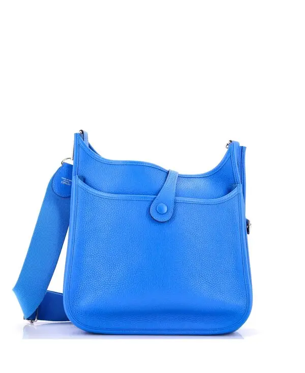 Hermès Pm Evelyne Bag Gen Iii Clemence - Blue