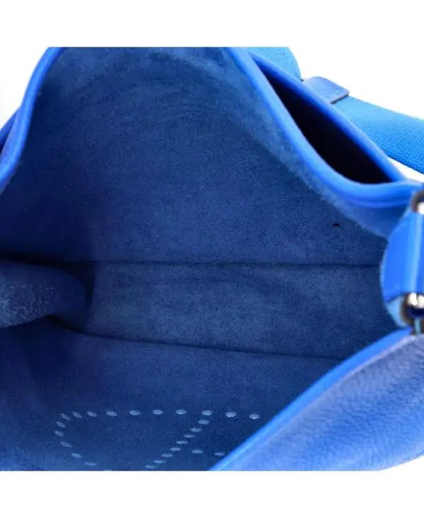 Hermès Pm Evelyne Bag Gen Iii Clemence - Blue