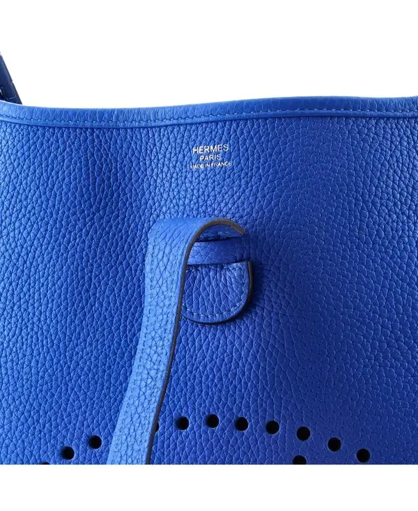 Hermès Pm Evelyne Bag Gen Iii Clemence - Blue