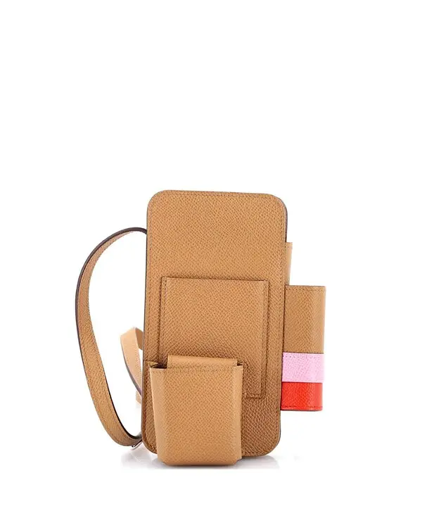 Hermès Hermesway Phone Case Crossbody Bag Epsom - Brown