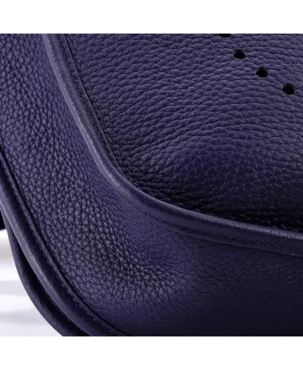 Hermès Pm Evelyne Bag Gen Iii Clemence - Blue