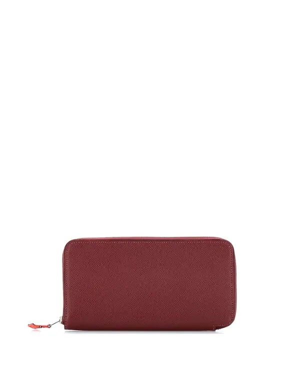 Hermès Long Azap Zip Around Wallet Silk'in Epsom - Burgundy