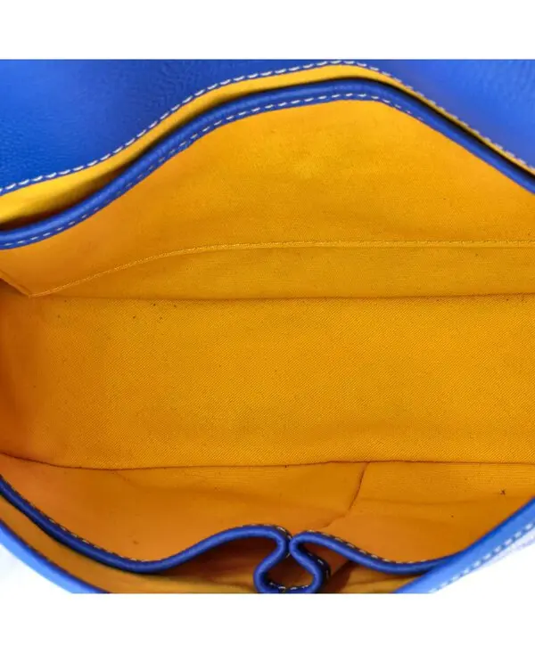 Goyard Pm Belvedere Iii Messenger Bag Coated Canvas With Leather - Blue