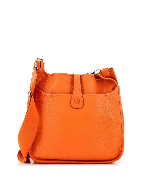 Hermès Pm Evelyne Bag Gen Iii Clemence - Orange