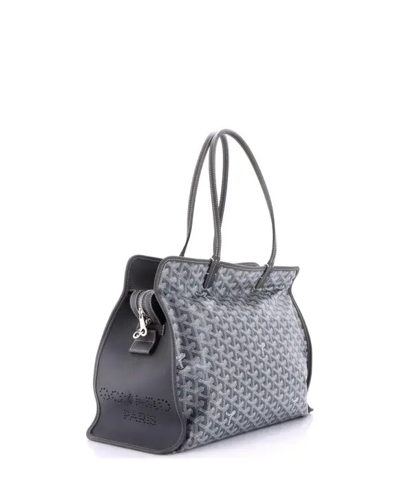 Goyard Pm Hardy Pet Carrier Coated Canvas - Gray