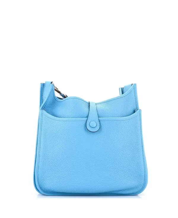 Hermès Pm Evelyne Bag Gen Iii Clemence - Blue