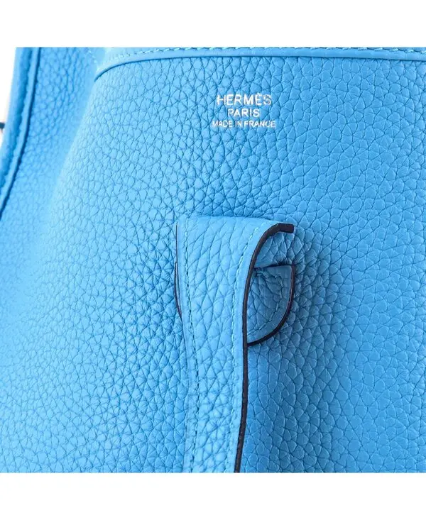 Hermès Pm Evelyne Bag Gen Iii Clemence - Blue