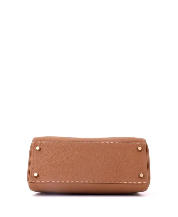Hermès Kelly 28 Handbag Brown Togo With Hardware - Gold