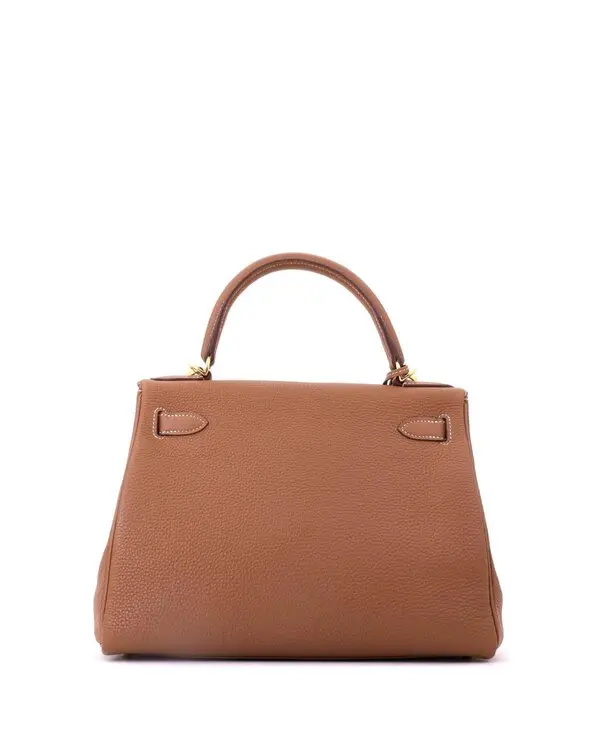 Hermès Kelly 28 Handbag Brown Togo With Hardware - Gold