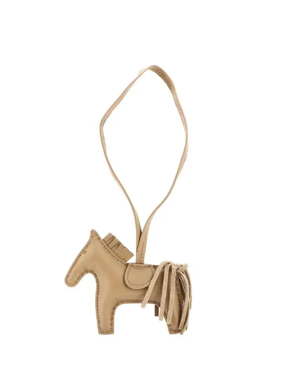 Hermès Pm Mono-tone Grigri Rodeo Bag Charm Leather - Brown