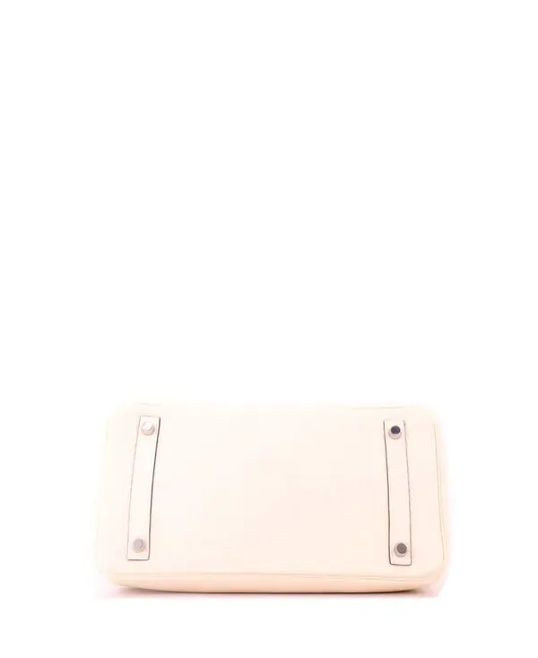 Hermès Birkin 30 Handbag Light Clemence With Palladium Hardware - Nata