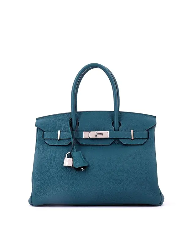Hermès Birkin 25 Handbag Green Swift With Palladium Hardware - Menthe