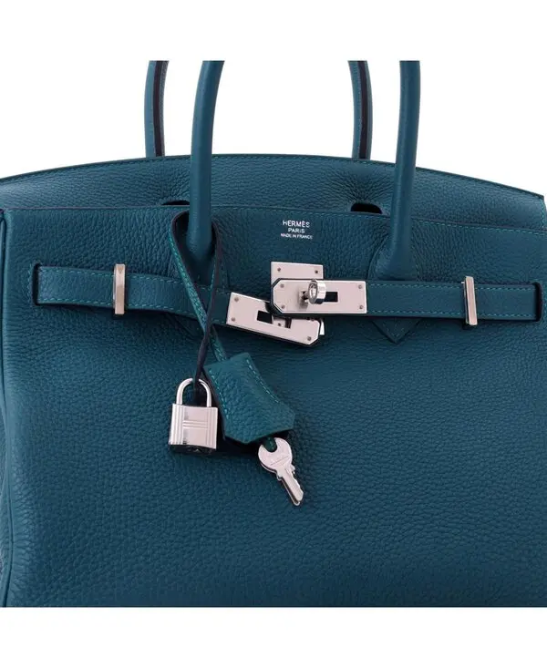 Hermès Birkin 25 Handbag Green Swift With Palladium Hardware - Menthe