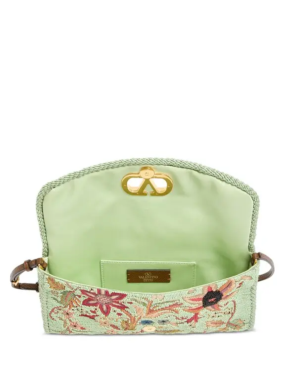 Valentino Garavani Small Embroidered Shoulder Bag - Multi