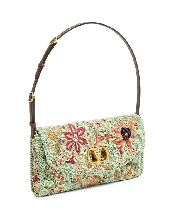 Valentino Garavani Small Embroidered Shoulder Bag - Multi