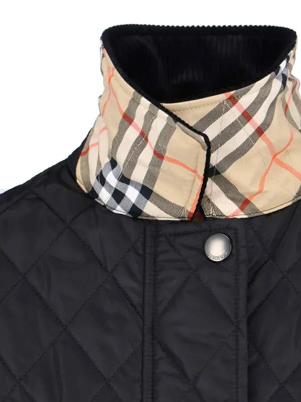 Burberry Quilted Crop Jacket - Black