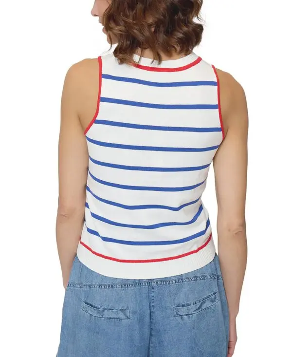 Central Park West Junie Halter Tank Top - Blue