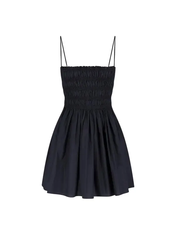 Matteau Ruffled Mini Dress - Black
