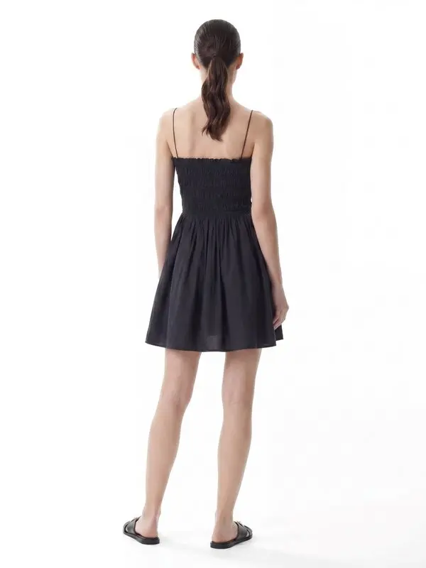 Matteau Ruffled Mini Dress - Black