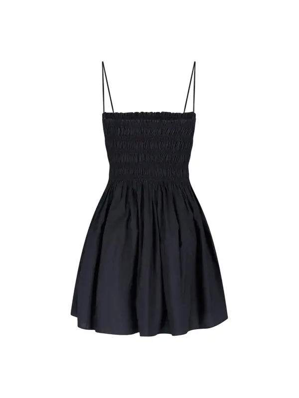 Matteau Ruffled Mini Dress - Black