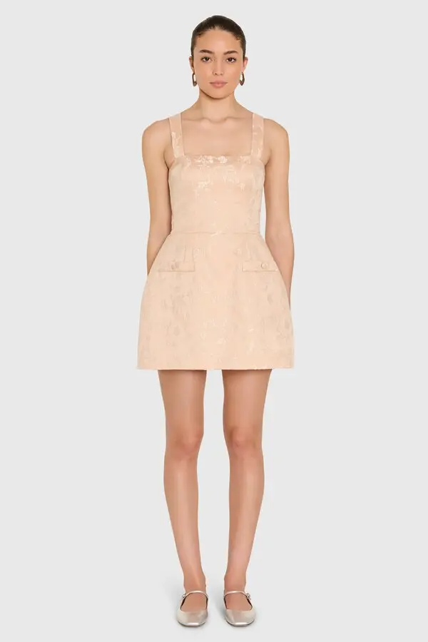 Amanda Uprichard Martini Jacquard Romper - Mochi