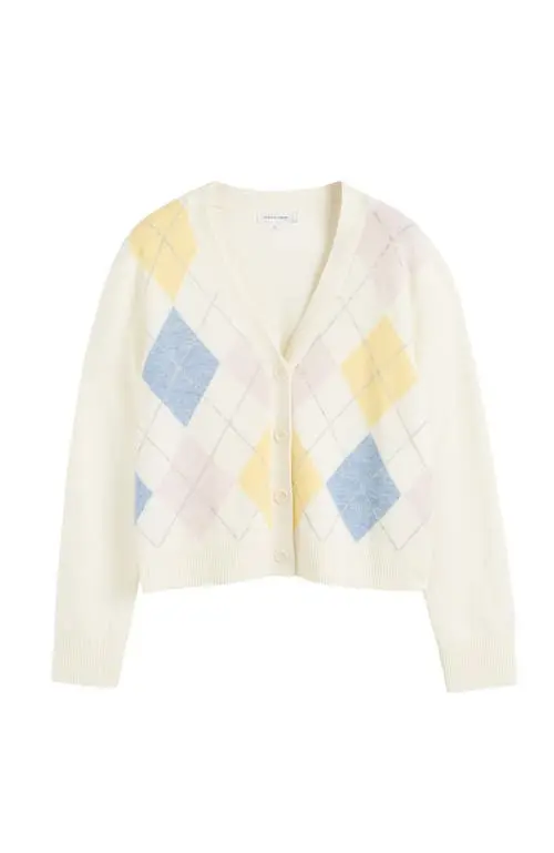 Chinti & Parker Argyle Wool-cashmere Cardigan - Cream