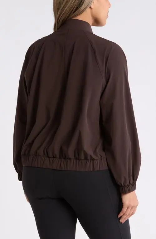 Zella Atlas Bomber Jacket - Brown Mole