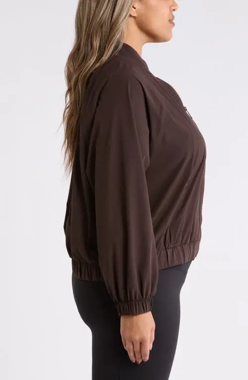 Zella Atlas Bomber Jacket - Brown Mole