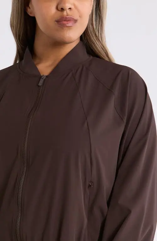 Zella Atlas Bomber Jacket - Brown Mole
