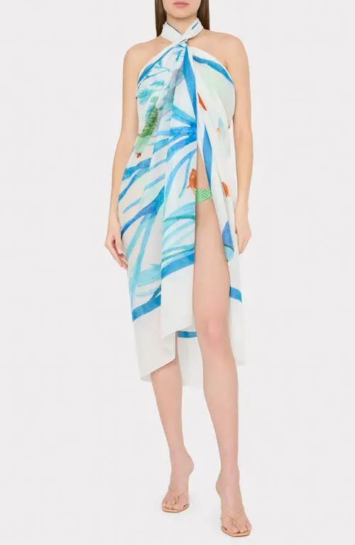 MILLY Under The Ocean Cover-up Sarong