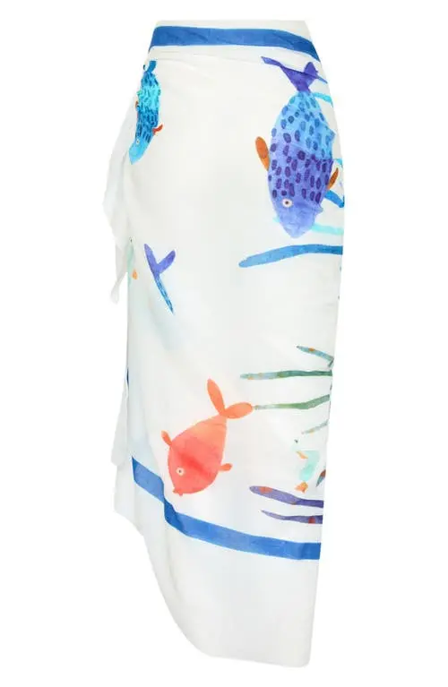 MILLY Under The Ocean Cover-up Sarong