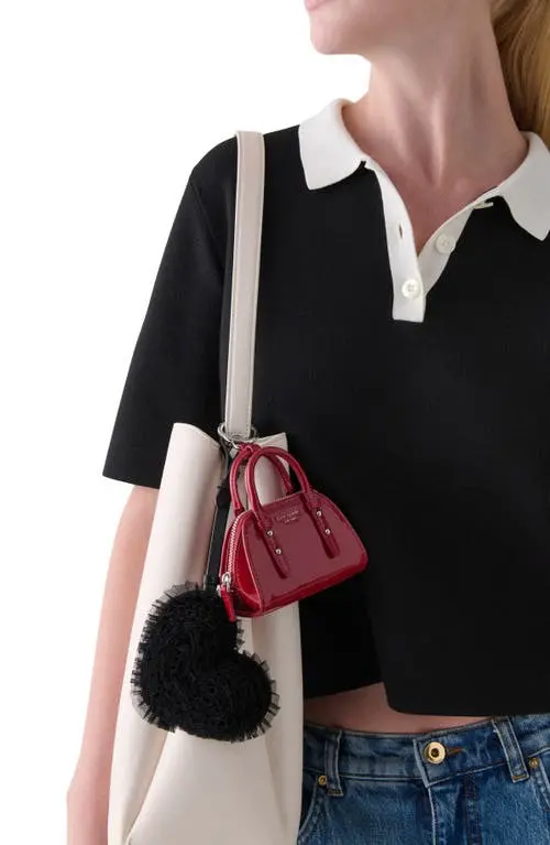 Kate Spade New York Charmed Heart Tulle Bag Charm
