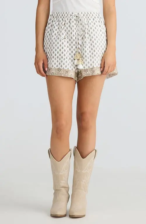 TALISMAN THE LABEL Tie Waist Peasant Shorts