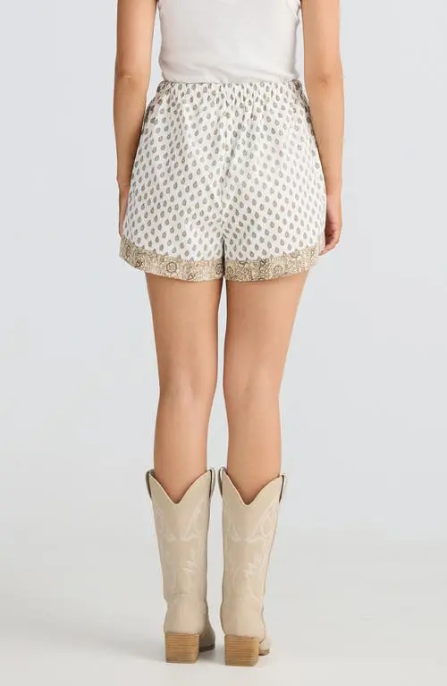 TALISMAN THE LABEL Tie Waist Peasant Shorts