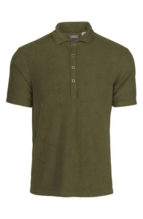 Swims Myrtos Velour Cover-up Polo - Olive