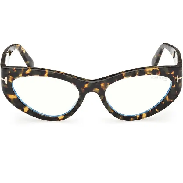 TOM FORD Cat Eye Optical Glasses - Shiny Vintage Tortoise Havana