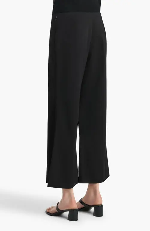 Khaite Walter Cotton & Silk Canvas Kick-flare Pants - Black