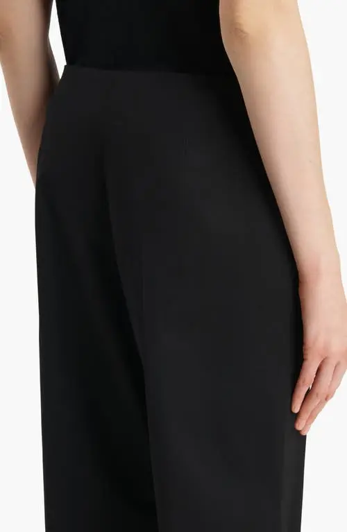 Khaite Walter Cotton & Silk Canvas Kick-flare Pants - Black