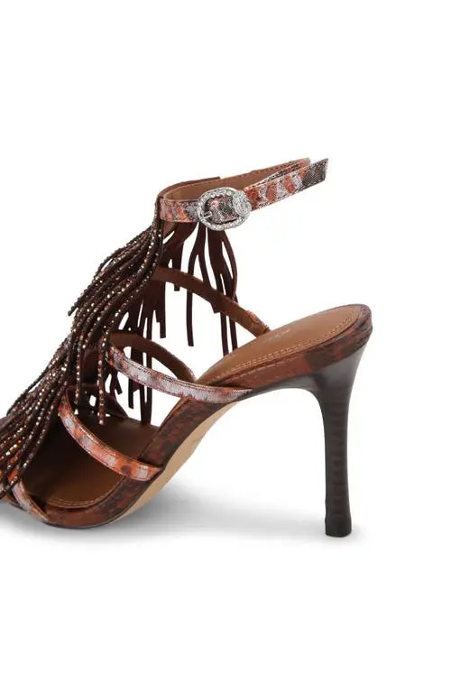 Kurt Geiger Embellished Fringe Stiletto Sandals