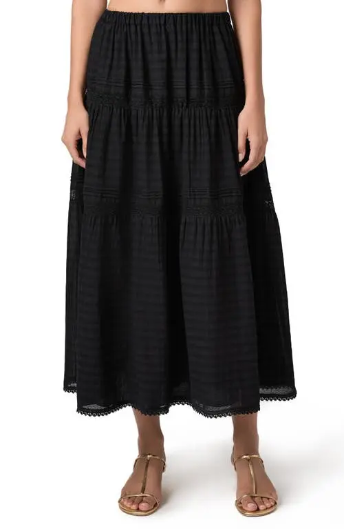 Paige Andres Tiered Maxi Skirt - Black