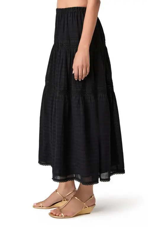 Paige Andres Tiered Maxi Skirt - Black