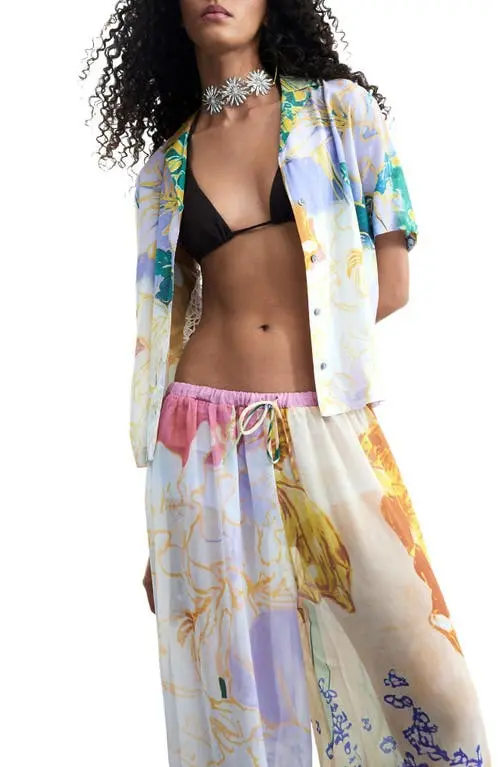 Desigual Floral Print Balloon Pants