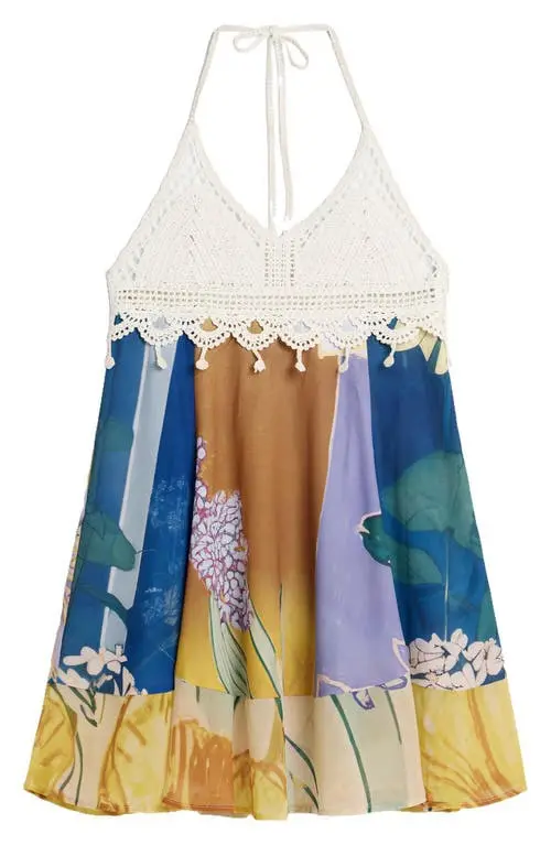 Desigual Sleeveless Crochet Minidress